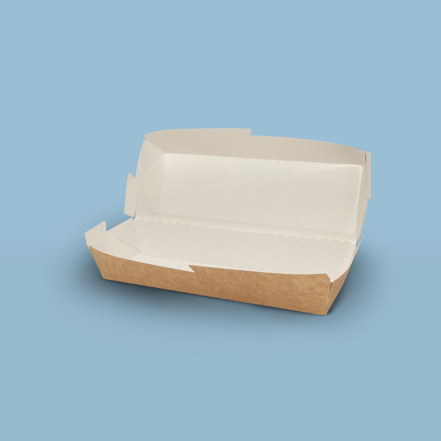 Portacomida Hot Dog Darnel Naturals moca & blanco (200 unidades ...