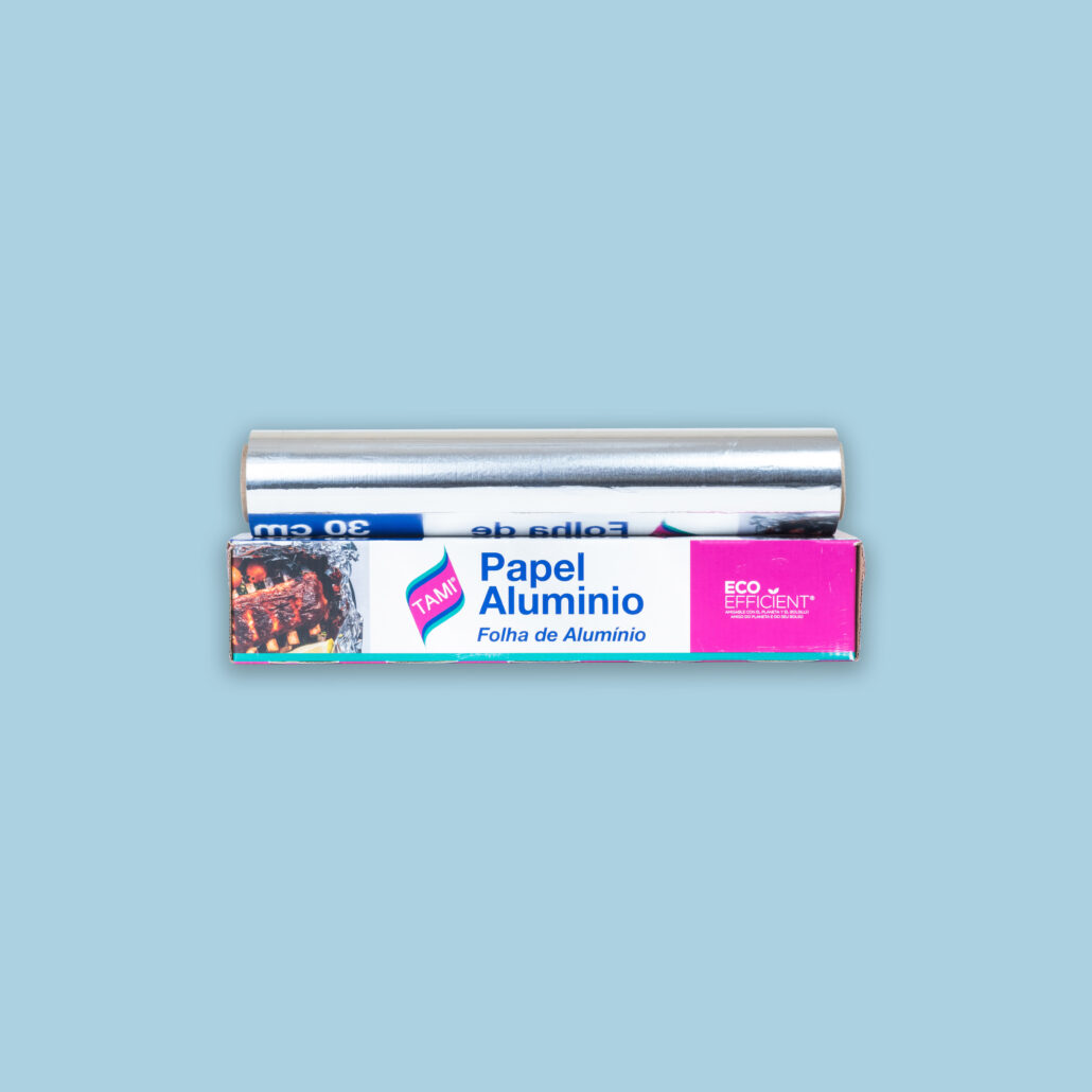 Papel Aluminio TAMI con sierra 30cm x 100mts. (9 unidades) – Darnel Chile